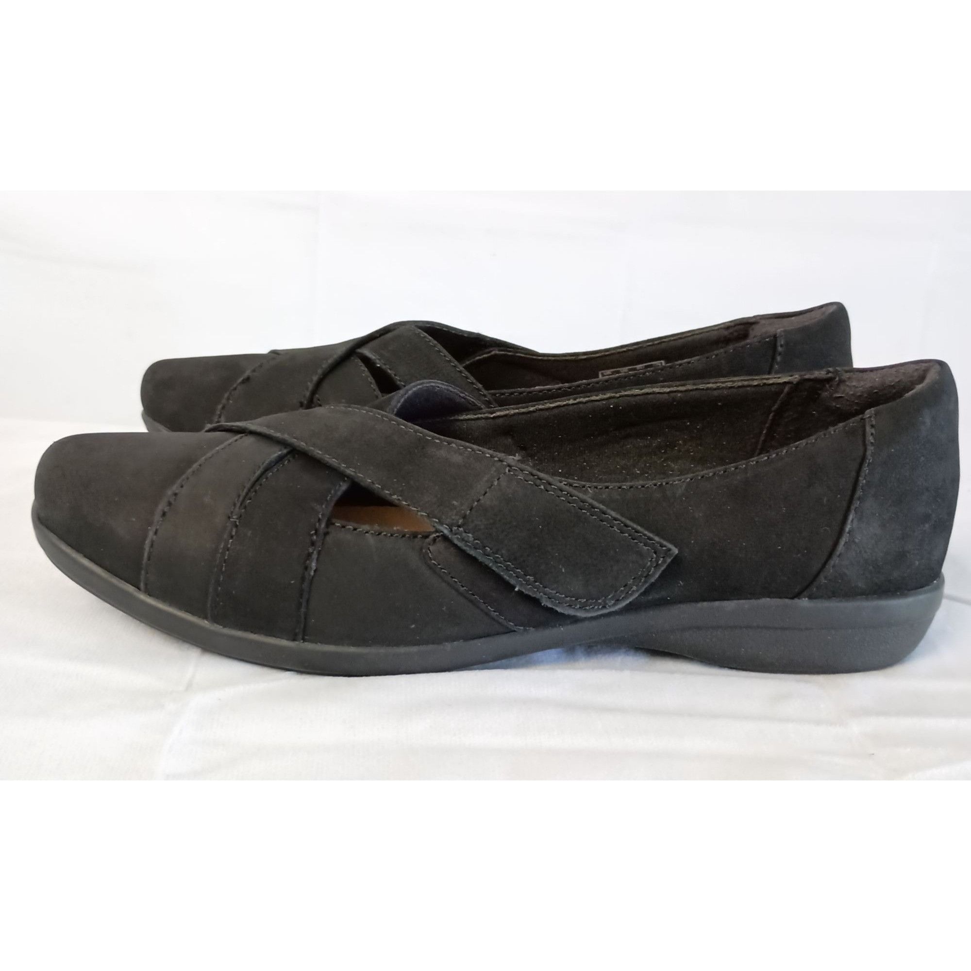 Clarks Clarks Collection cushion soft black loafers comfort shoes s ...