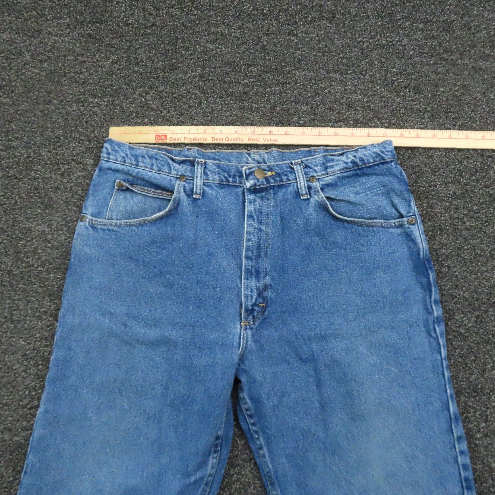 Vintage Austin Premium Adult Blue Regular Fit Straight Cut Denim Mens ...