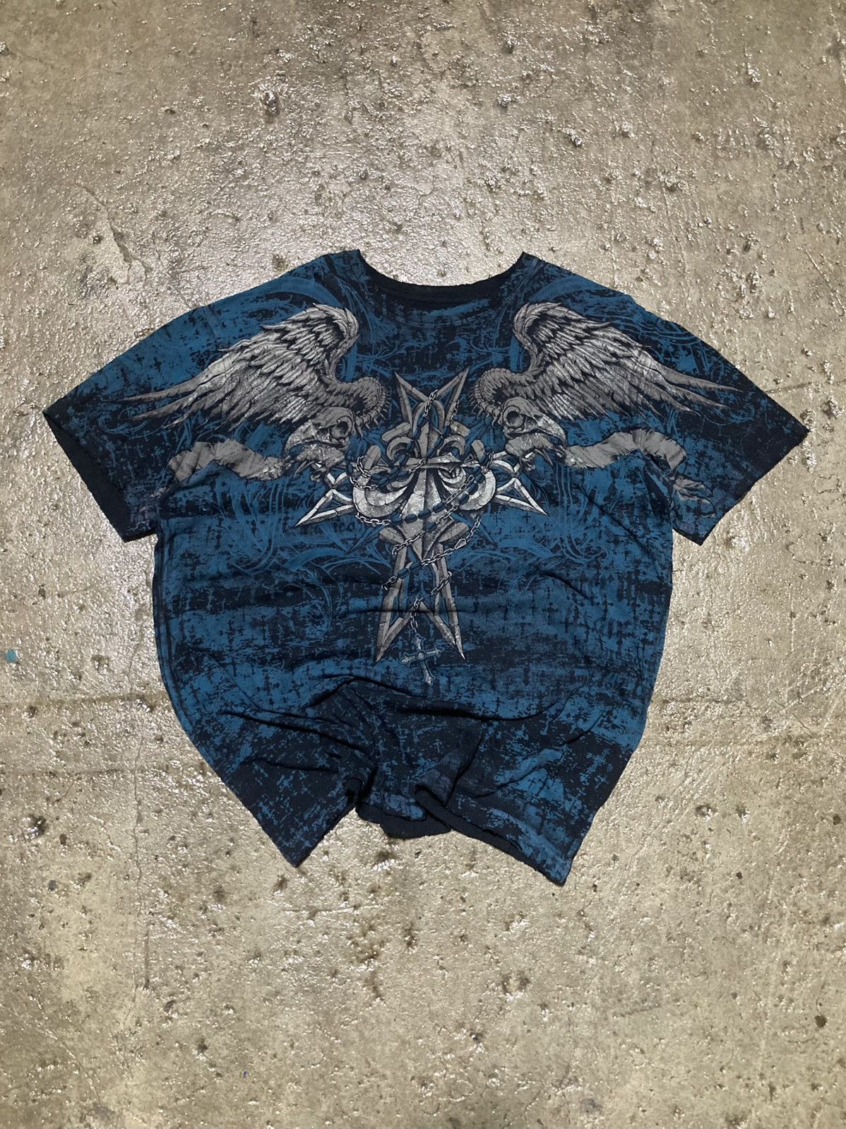 Affliction × Ed Hardy × Streetwear CRAZY Y2K AFFLICTION CROSS SKULL ... Affliction × Ed Hardy × Streetwear CRAZY Y2K AFFLICTION CROSS SKULL ...