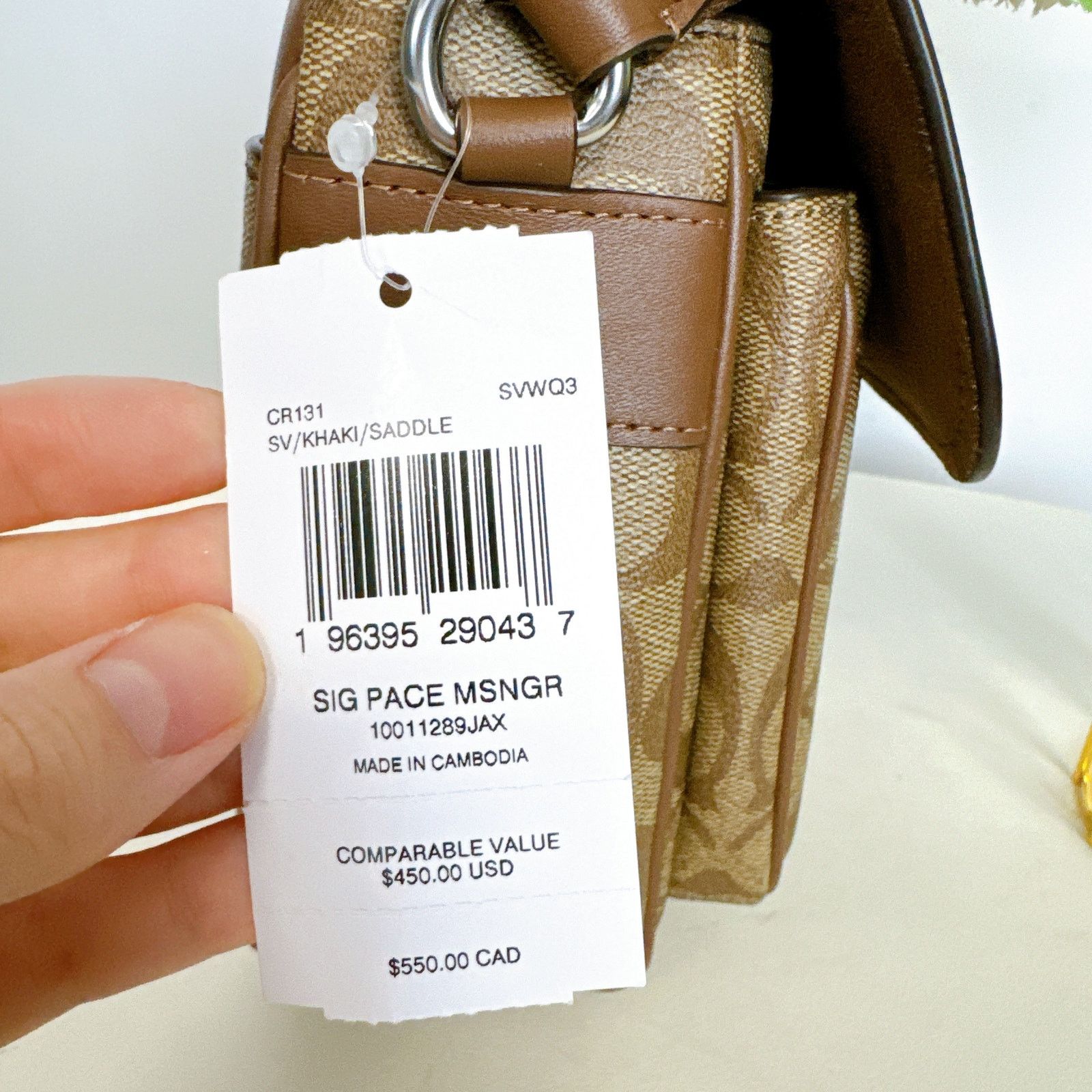 Coach Coach CR131 Pace Messenger Bag In Signature IN Khaki Saddle | Grailed