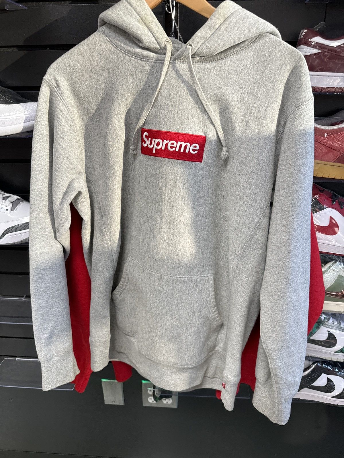 Supreme Grey Box Logo Hoodie | Grailed