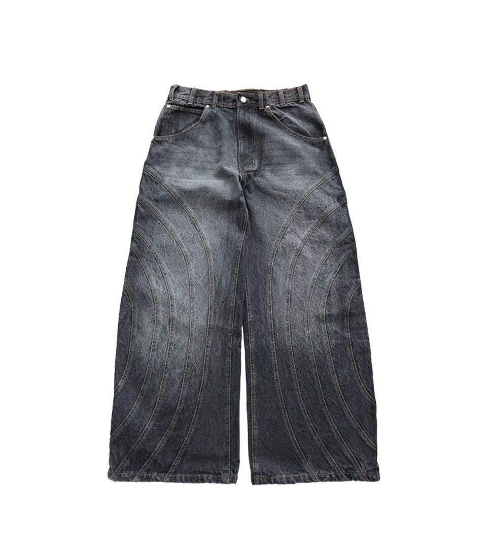 JOONIVERSE LAB Wide 5 Panel Denim - Stonewash Black | Grailed