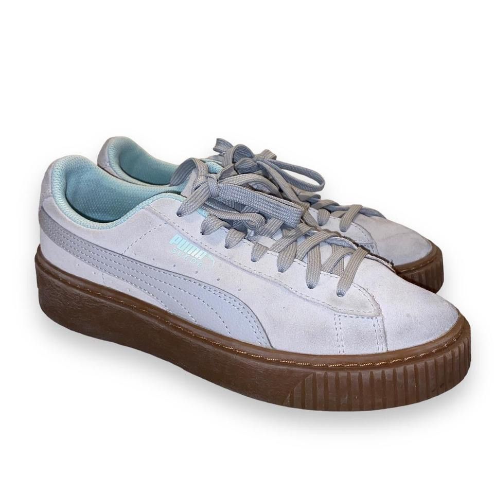 Puma Puma Suede Classic Leather Cream Gun Sneaker W7.5 | Grailed