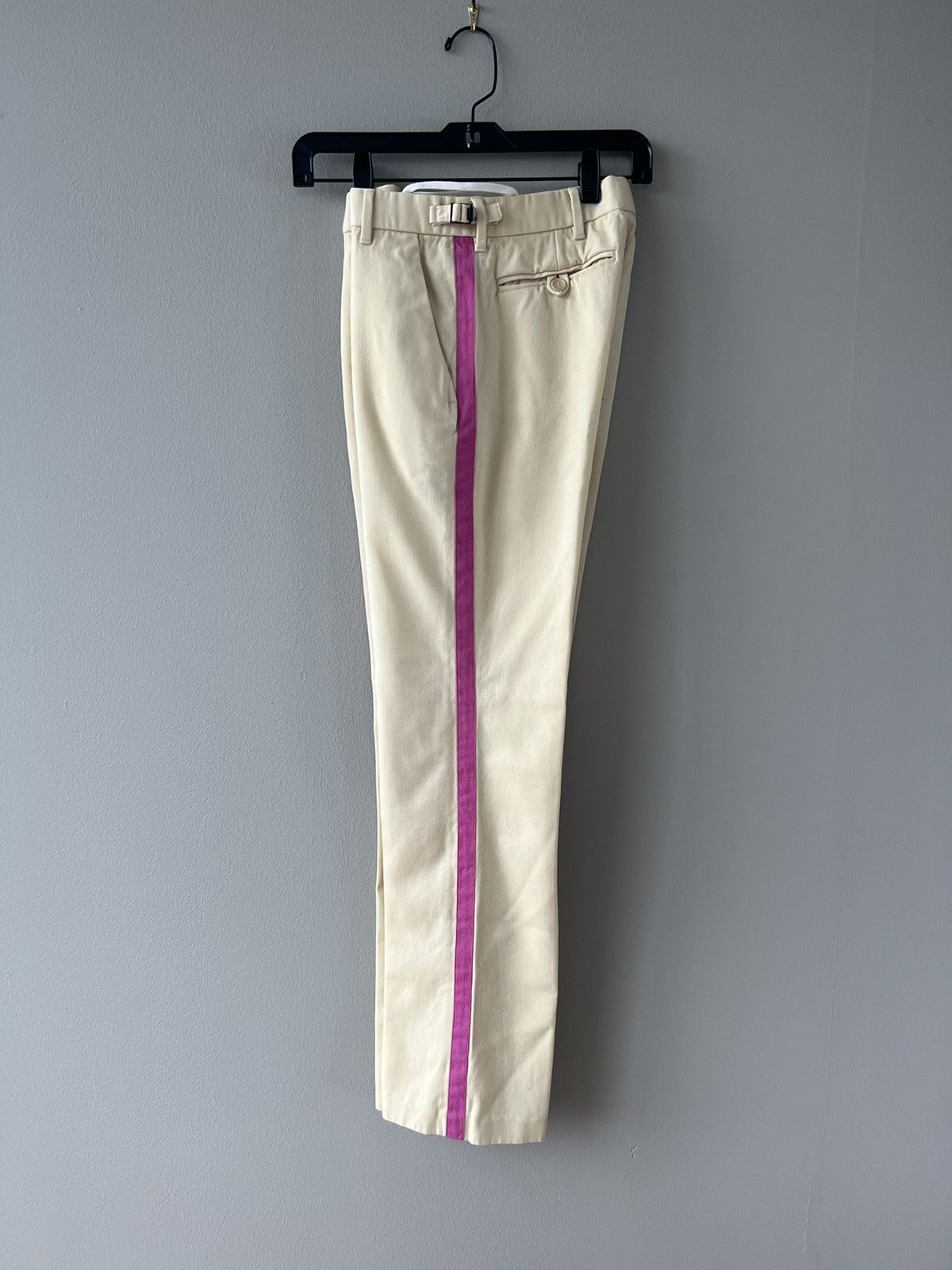 Helmut Lang SS00 Pink Marching Band Stripe Trousers | Grailed
