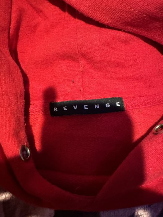 Revenge Revenge Red Isaac Hoodie | Grailed
