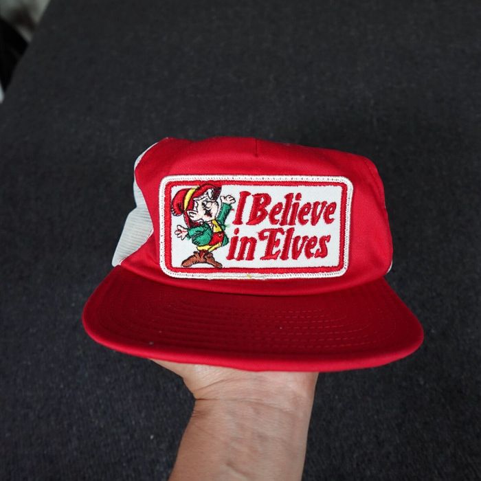 Vintage Vintage 90s Keebler Cookies I Believe In Elves Trucker Snapback ...