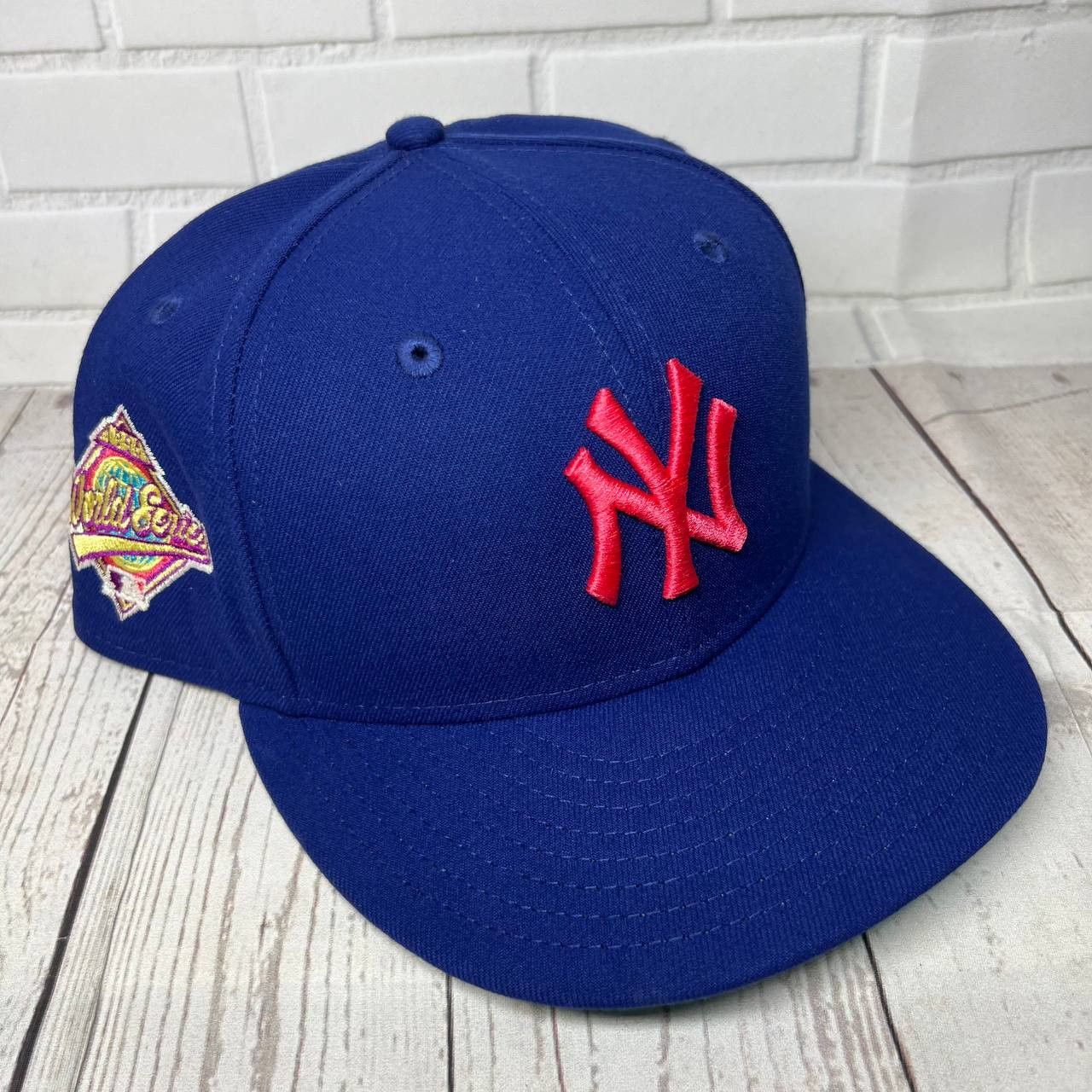 New Era New York Yankees MLB Side Patch 8 Hat Fitted Cap Blue Men | Grailed