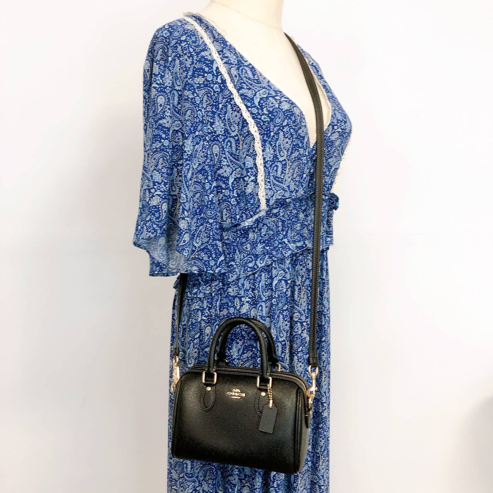 Coach Coach CH157 Mini Rowan Crossbody IN Black | Grailed