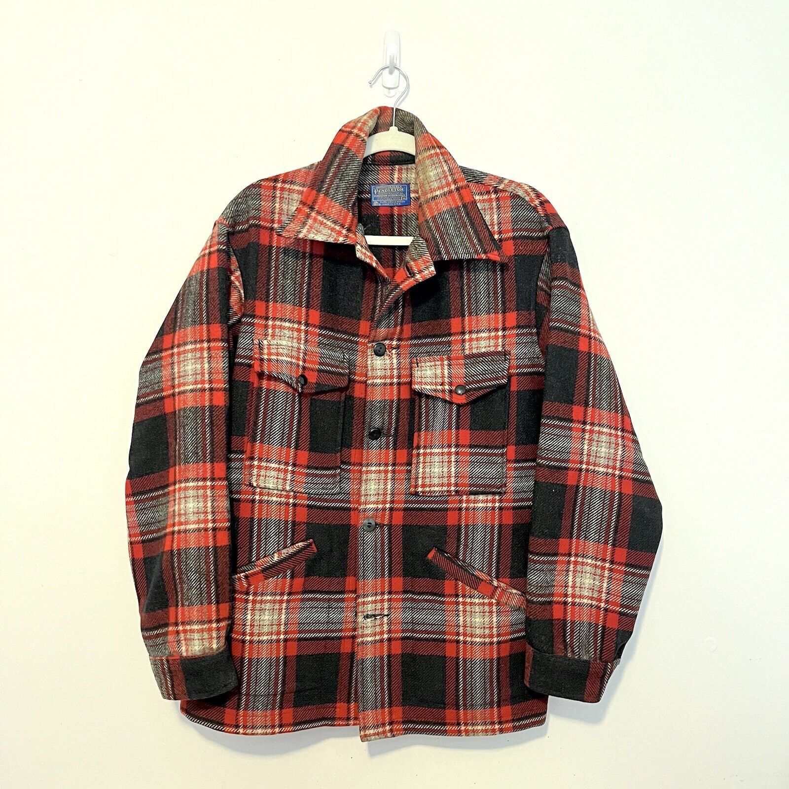 Pendleton VTG Pendleton Virgin Wool Hunting Jacket Mackinaw Cruiser ...