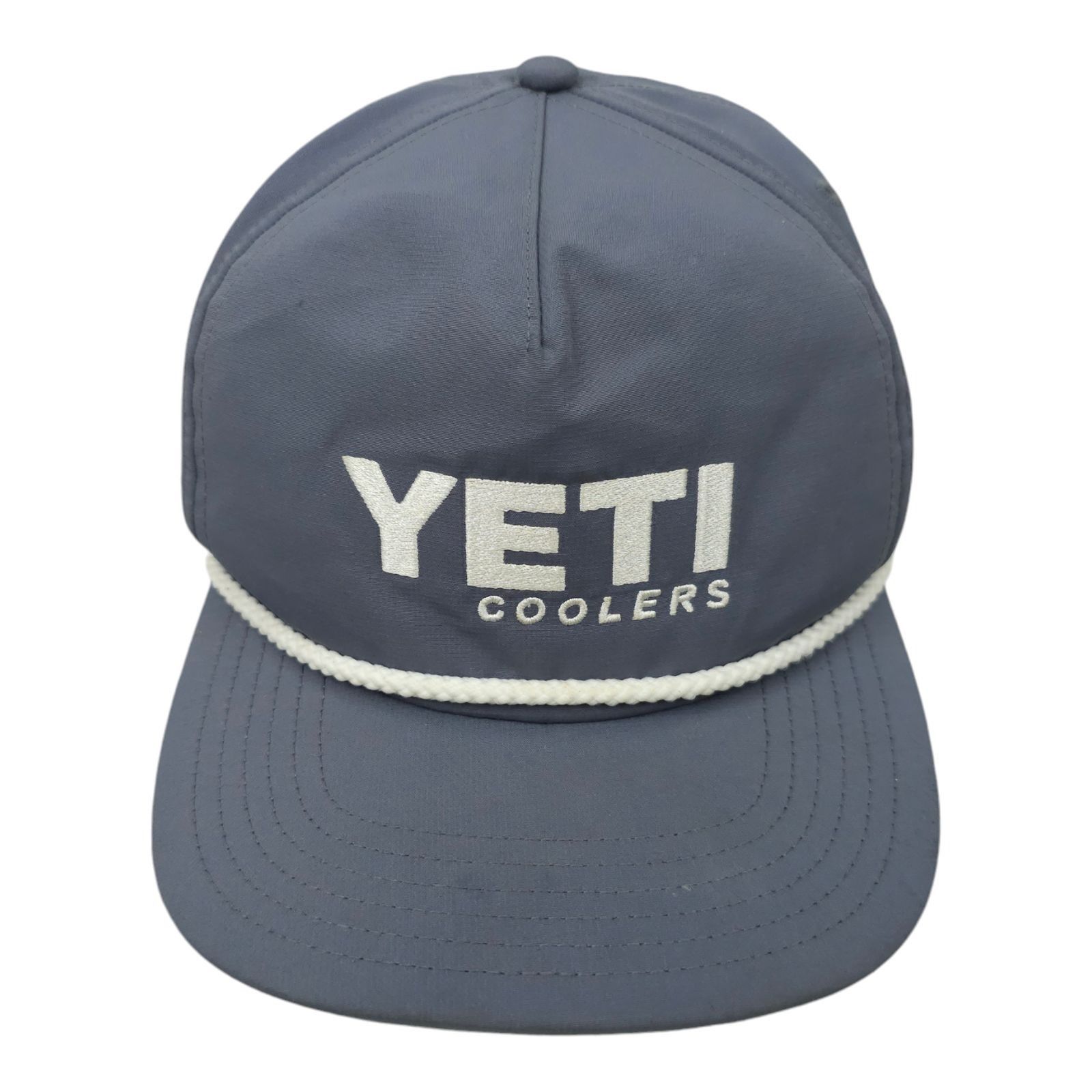 Yeti Yeti Coolers Rope Braid Embroidered Logo Gray Snapback Cap | Grailed