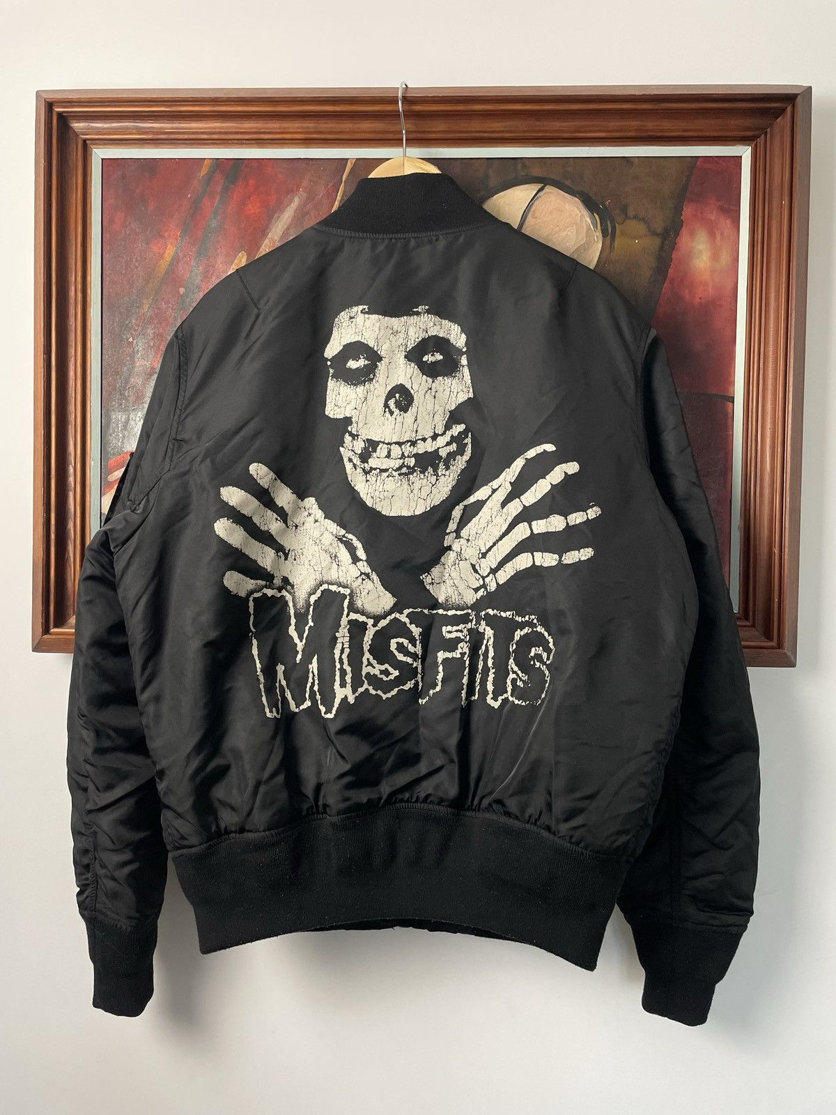 Band Tees × Bomber Jacket × Misfits Misfits H&m Rare Hype 2017 Punk ...