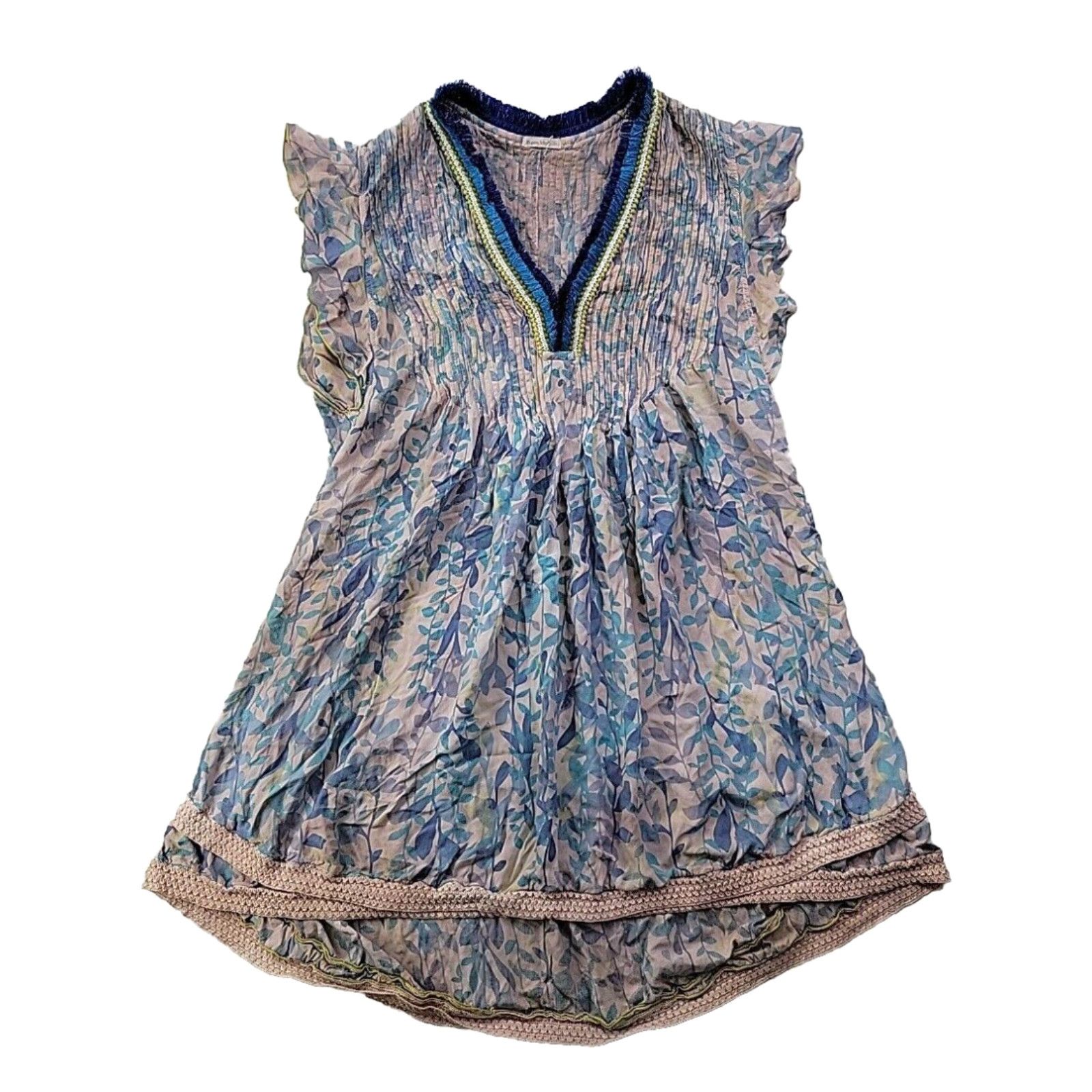 Poupette St Barth Poupette St. Barth Women's S/M Muted Pink Leaf Sasha ...