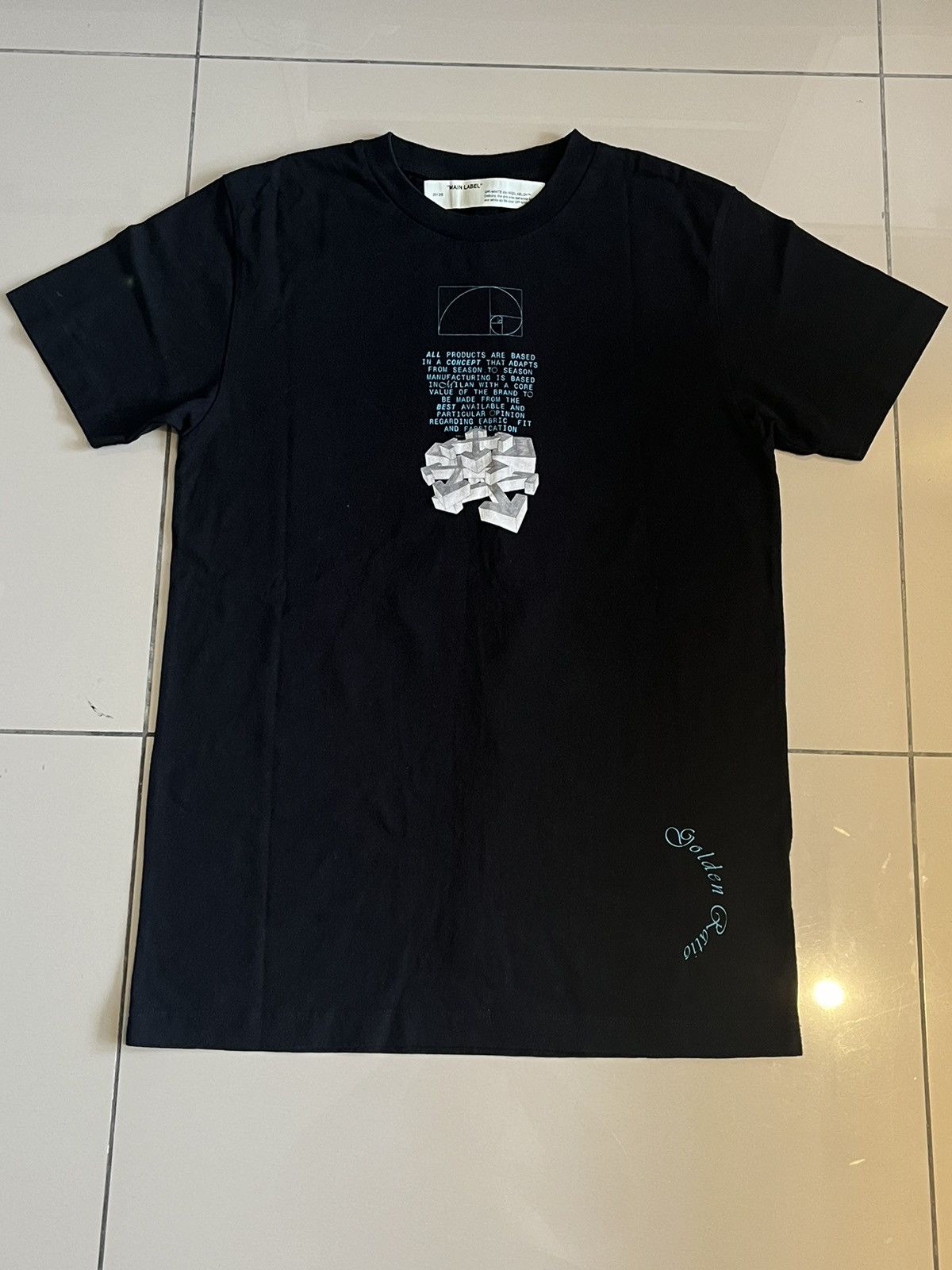 Off-White Off white dripping arrow tee shirt black | Grailed