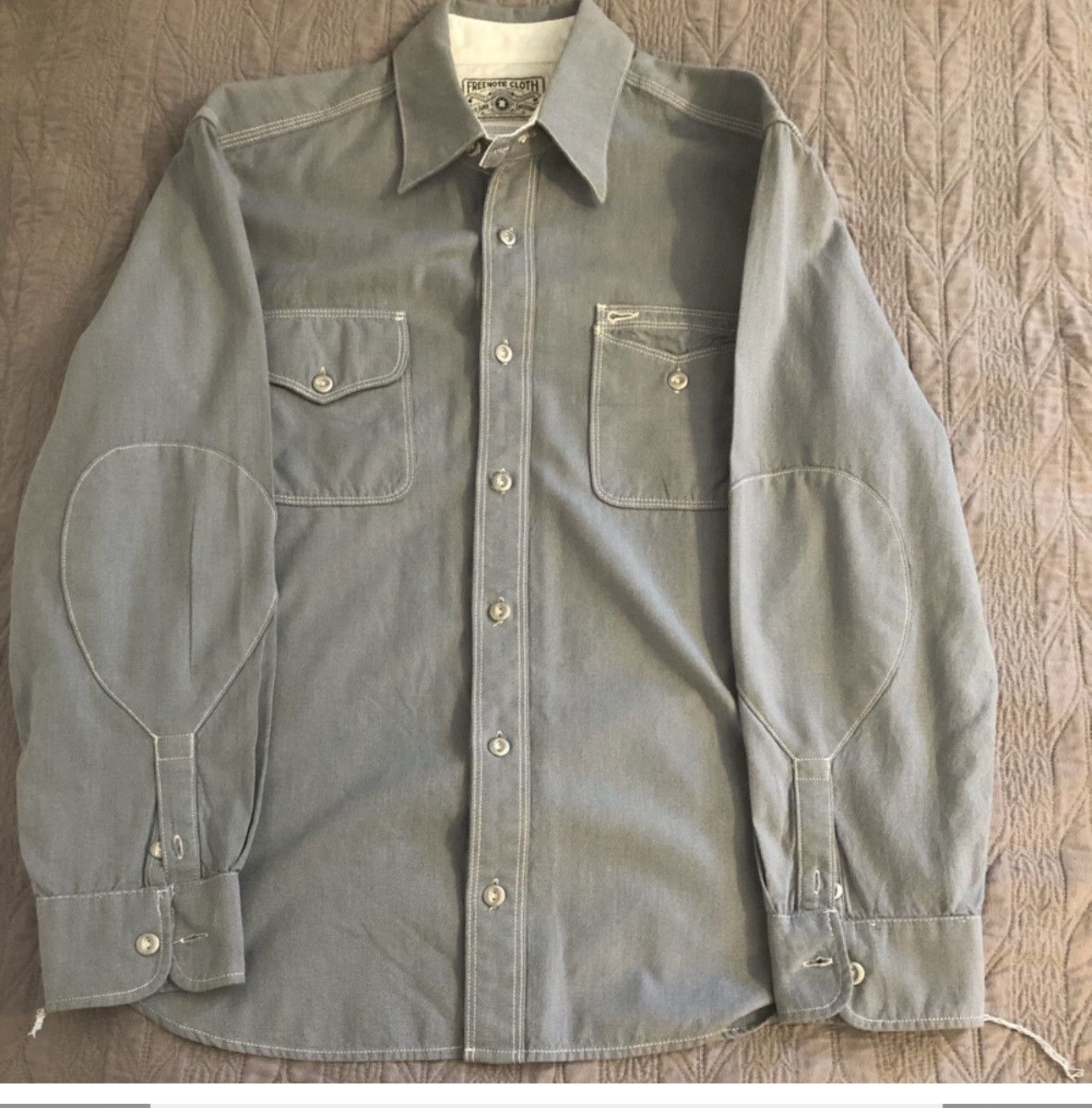 Freenote Freenote Cloth Lambert Chambray XL NWOT | Grailed