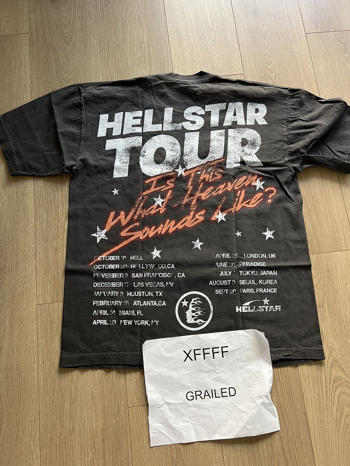 Streetwear *NEW* HELLSTAR BIKER TOUR TEE BLACK LARGE | Grailed