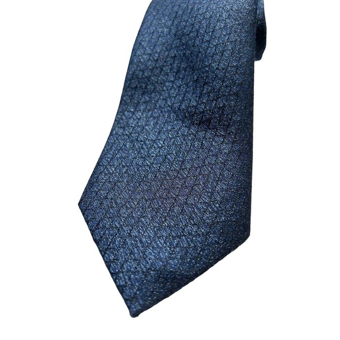 Murano Murano Slim 3” Dark Blue Silk Box Scale Pattern Tie | Grailed