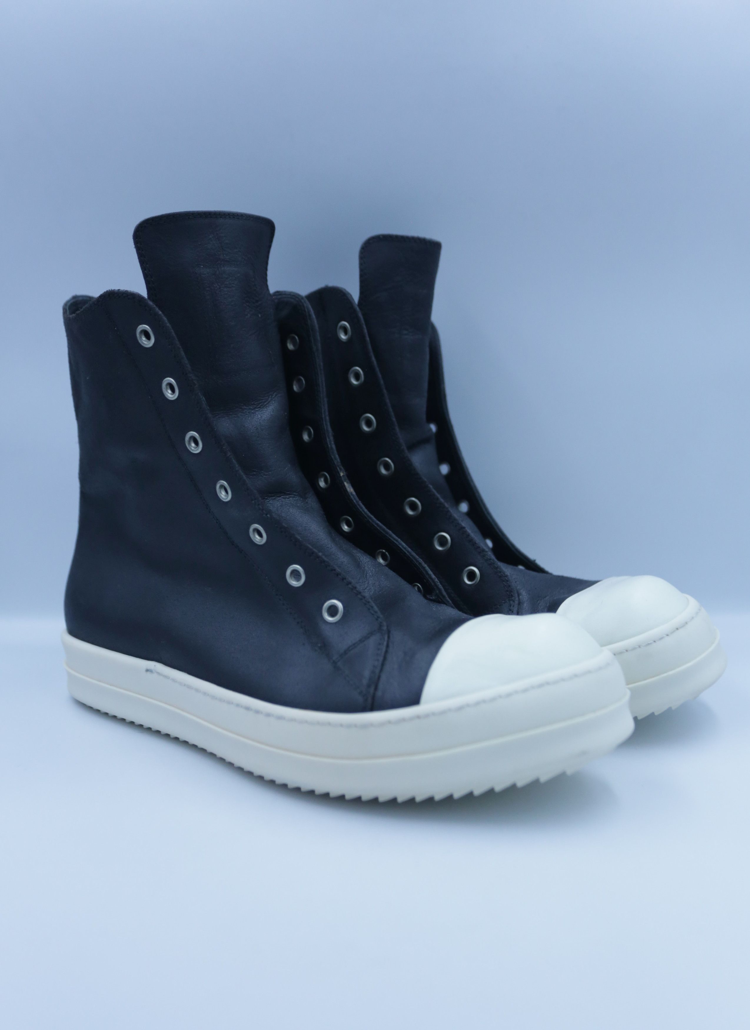 Rick Owens Rick Owens - S/S 15 - Blistered Leather Ramones Hi | Grailed