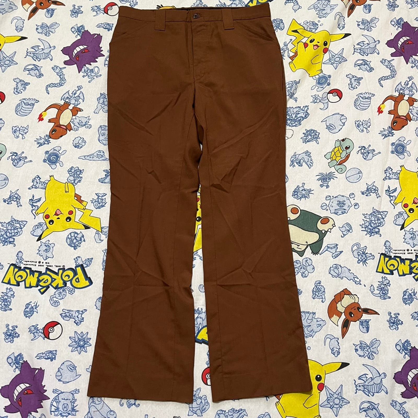 Vintage Vintage 60s Coca Cola Brown Flared Work Pants 34x31 | Grailed