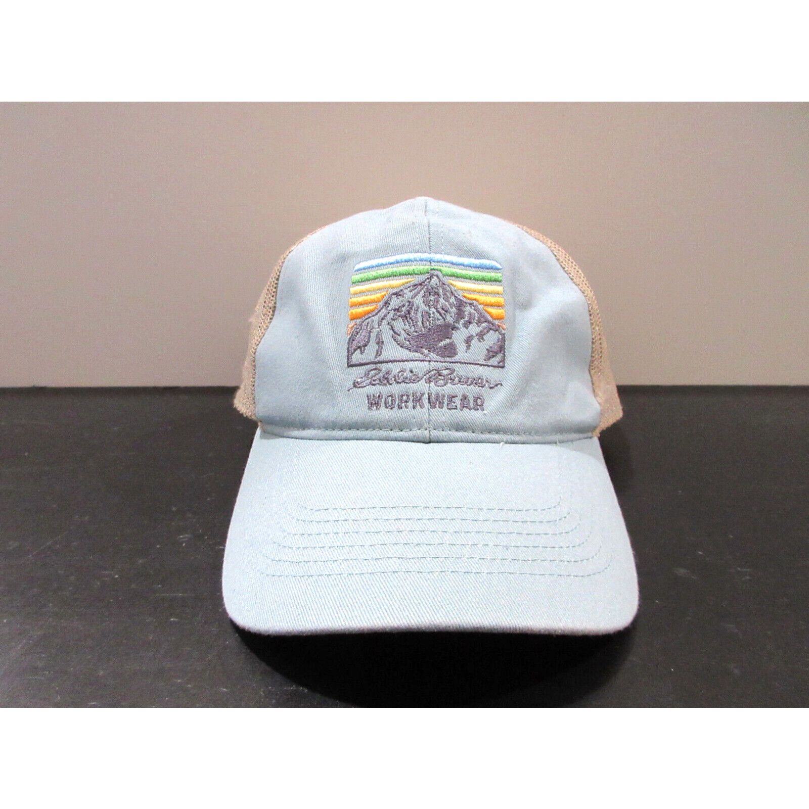 Eddie Bauer Eddie Bauer Hat Cap Snap Back Blue Brown Mountain Climbing ...