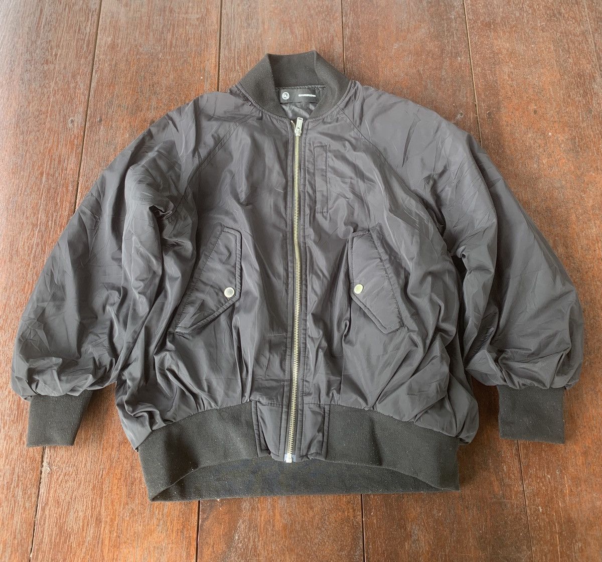 Bomber Jacket × GU × Undercover Undercover Japan x GU black bomber ...