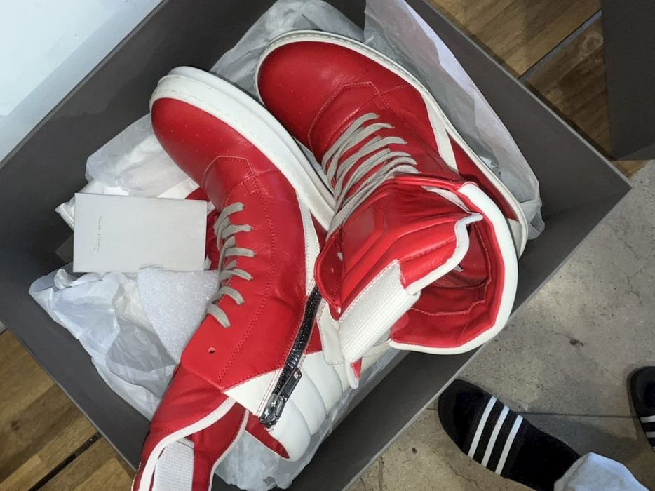 Rick Owens Rick Owens Geobasket Red Limited Edition | Grailed