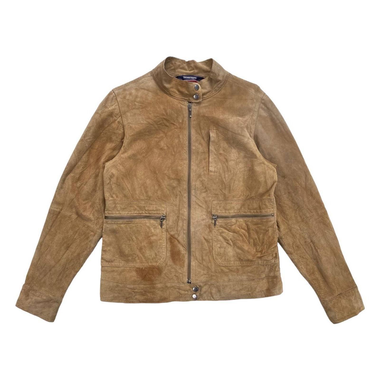 Denver Hayes × Vintage Denver Hayes Y2K Vintage Tan Suede Leather ...