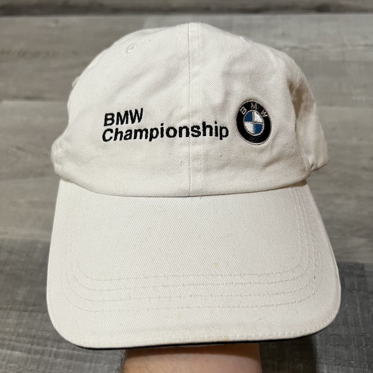 BMW × Vintage BMW Championship Logo Car Racing Beamer White Strap Back ...
