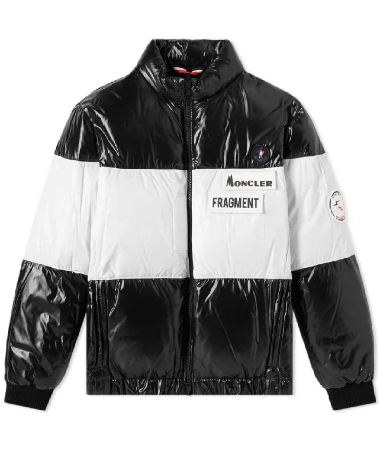 Moncler x Fragment Genius Wondra Short Down Jacket Black White | Grailed