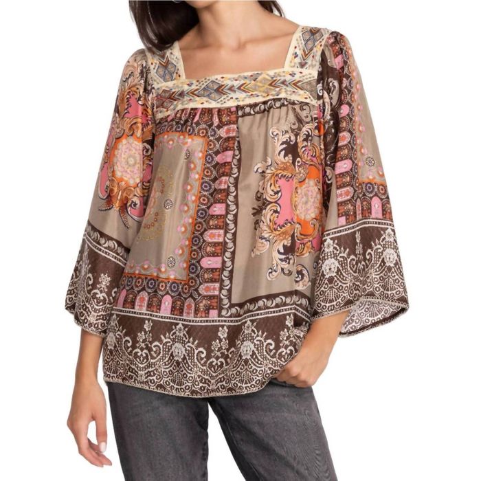 Johnny Was JOHNNY WAS Square Neckline Blouse In Flora Lace | Grailed