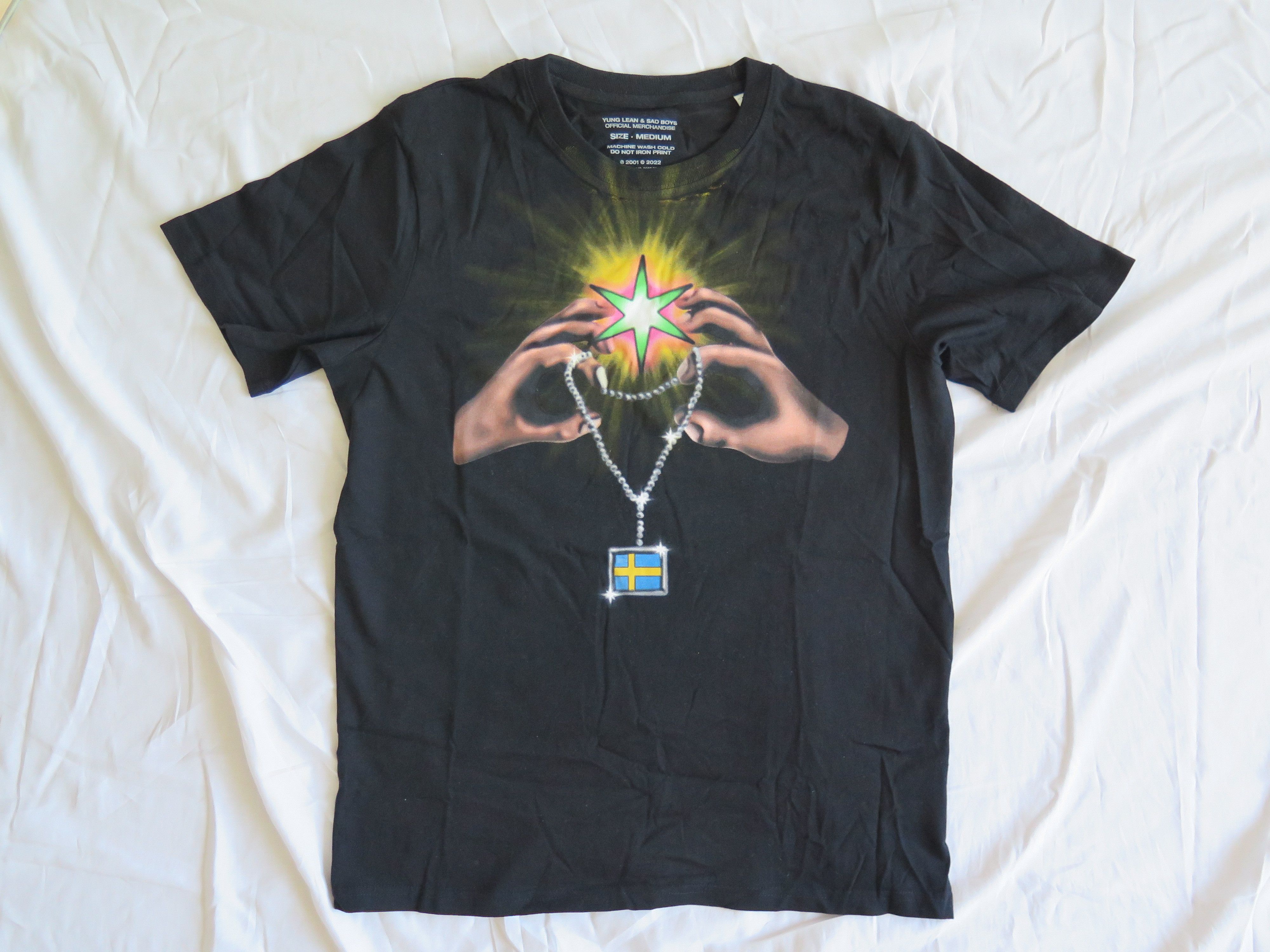 Band Tees × Sad Boys Sbe Merch × Yung Lean Yung Lean 7 Stars Tee | Grailed