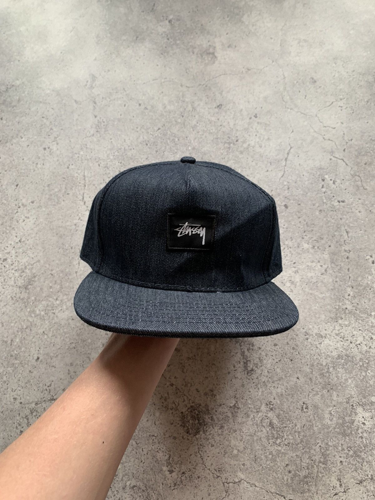 Streetwear × Stussy × Vintage Rare Denim Stussy Capz Logo Snapback Cap ...