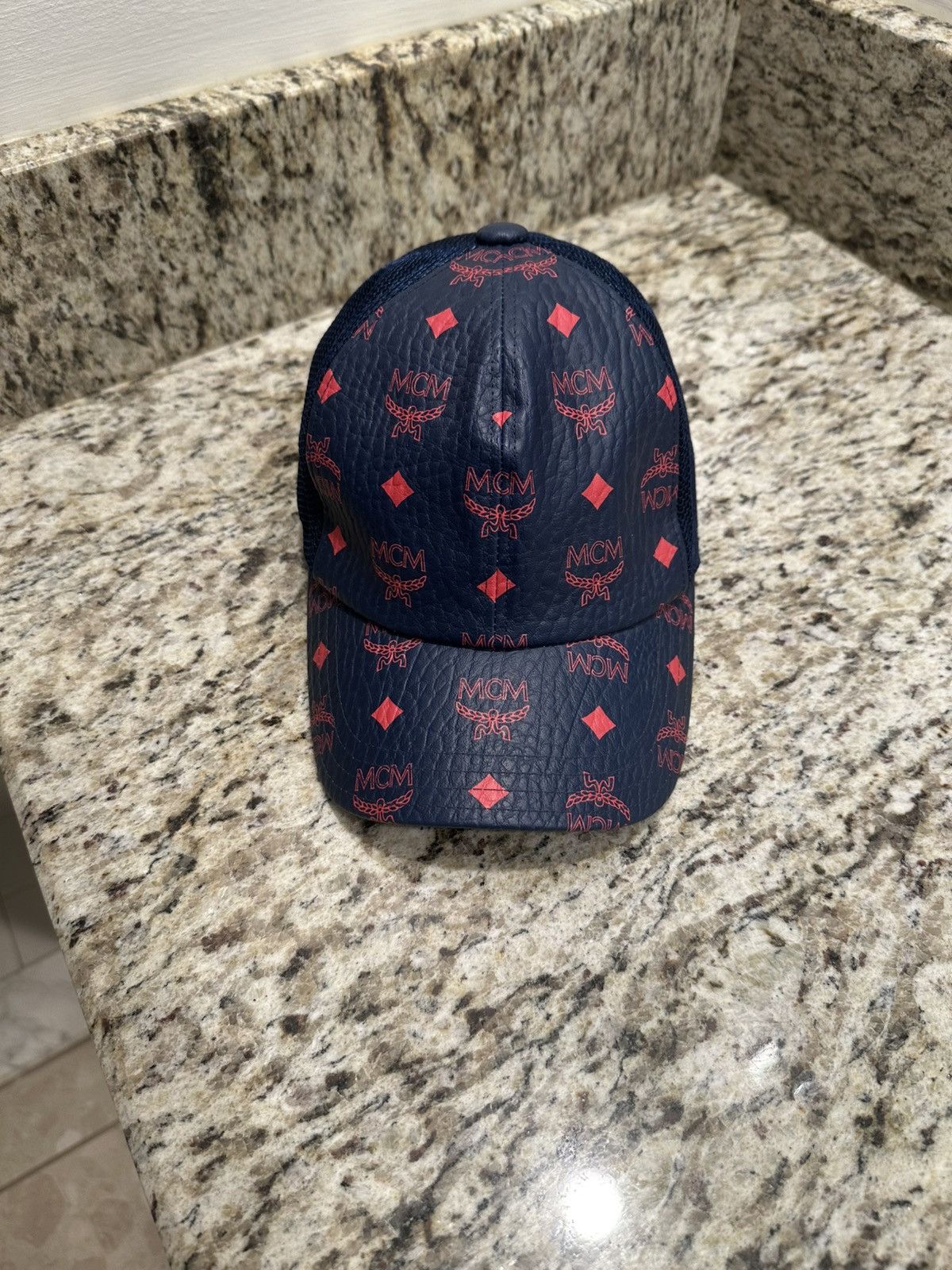 MCM MCM Leather Trucker Hat | Grailed