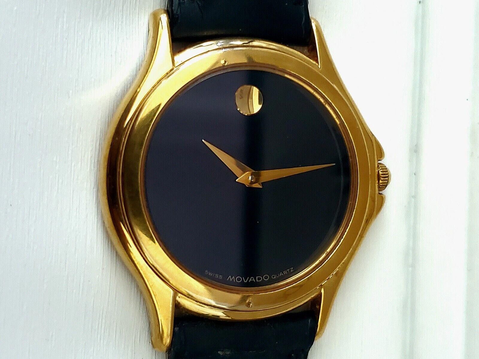 Movado Movado Museum Watch Gold Case Stainless Back MODEL 87D1843 | Grailed