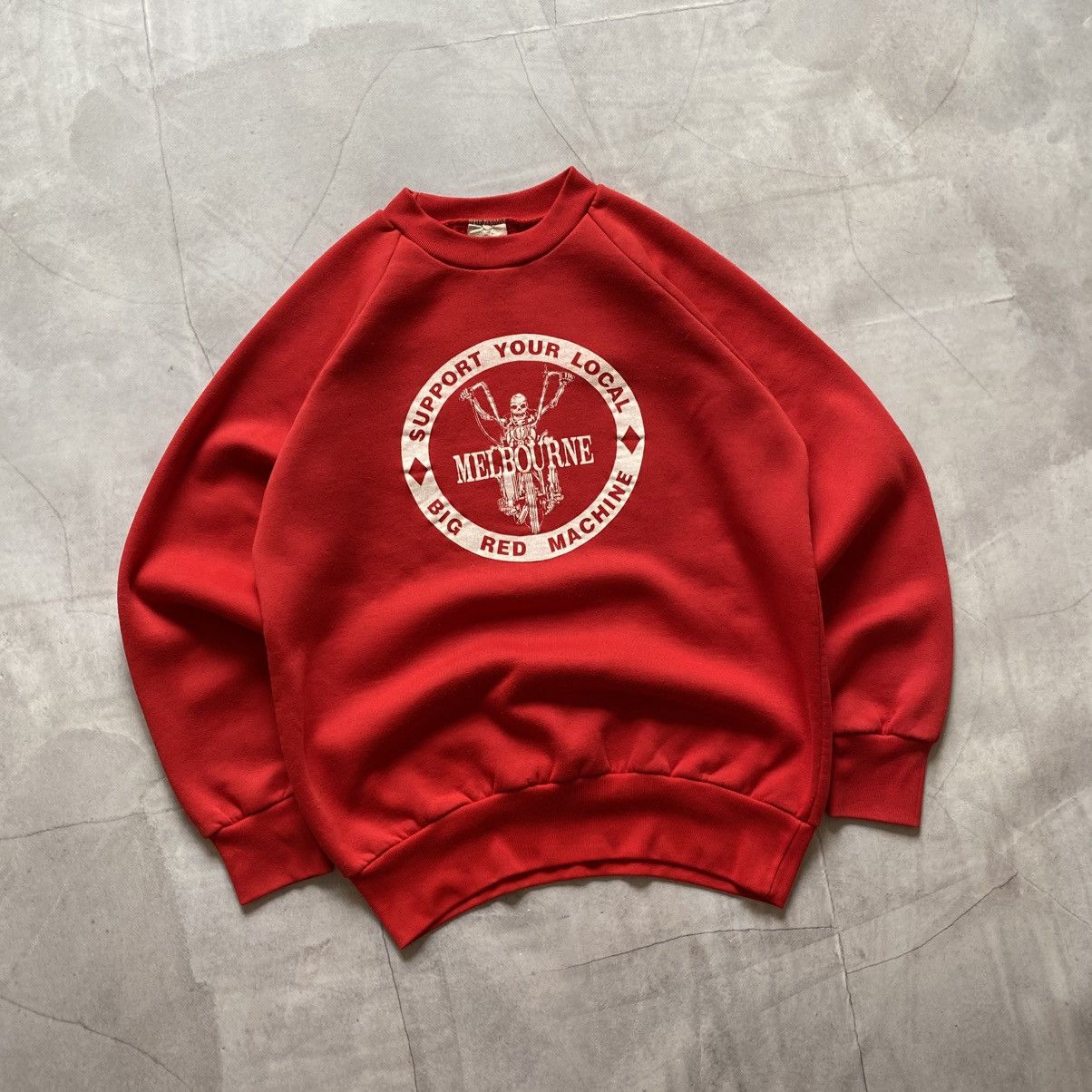 Vintage 80-90s Hells Angels Big Red Machine 81 Big Logo Sweatshirt ...