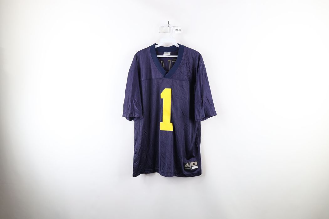 Adidas Vintage Adidas University of Michigan Football Jersey #1 | Grailed
