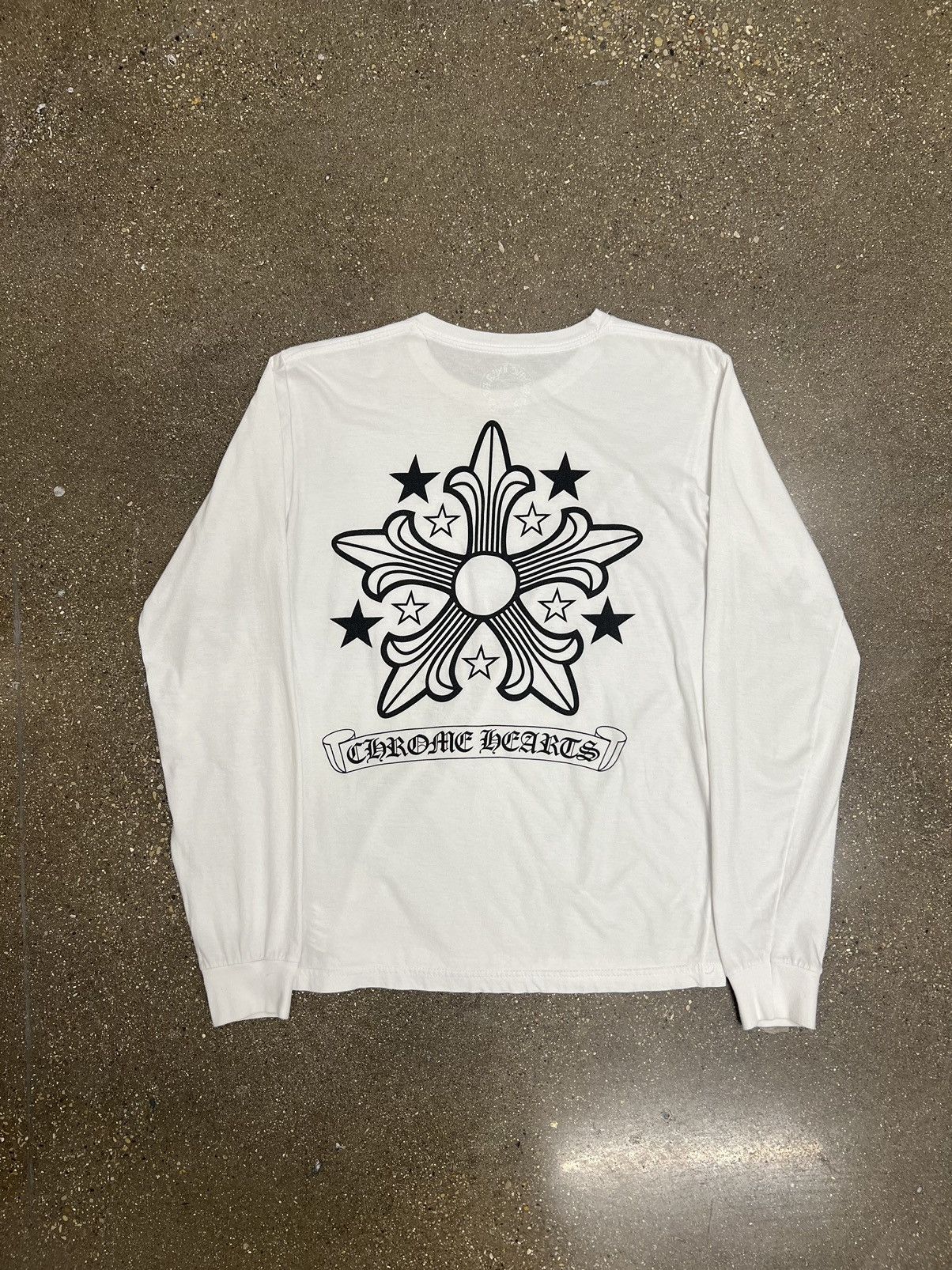 Chrome Hearts Chrome Hearts Backside Sword Star Printed Long Sleeve ...