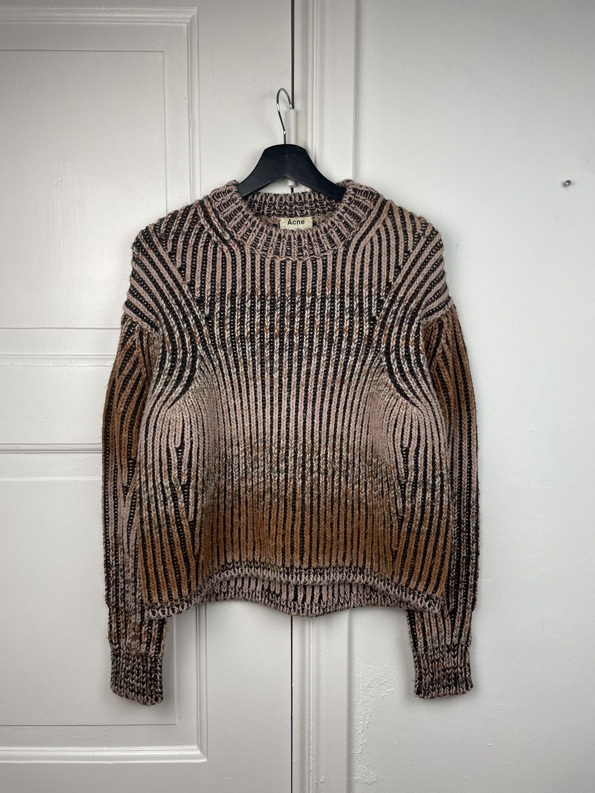 Acne Studios *RARE* Acne Studios gradient brown sweater knit zora | Grailed