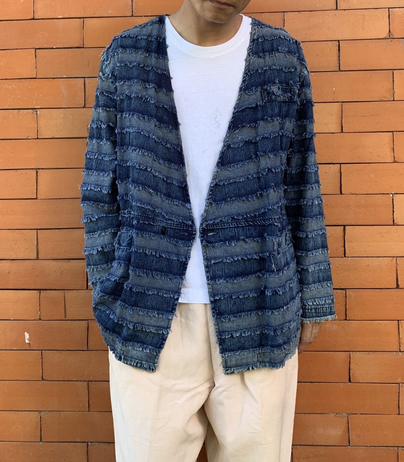 Hysteric Glamour 90s Hagi Denim Blazer Jacket | Grailed