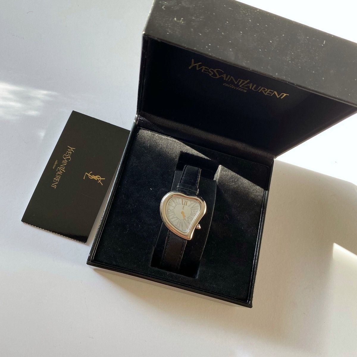 Vintage × Yves Saint Laurent Yves Saint Laurent 90s Black Leather ...