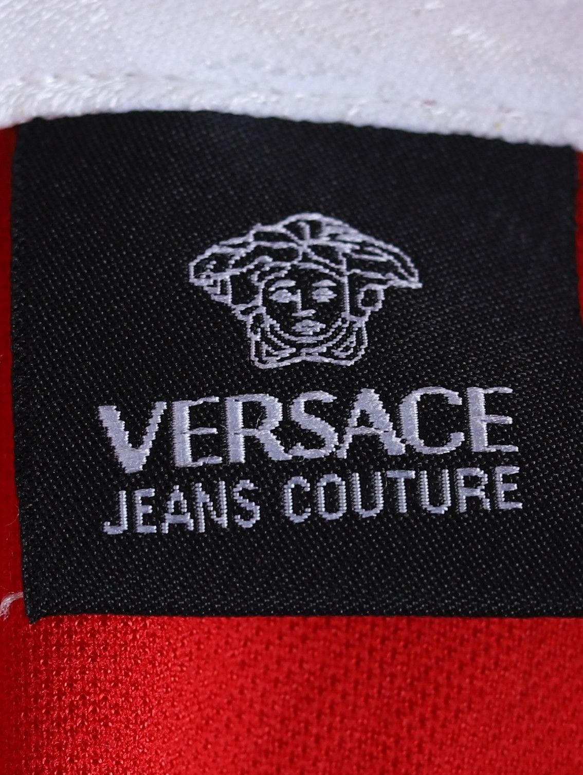 Versace VERSACE LONGSLEEVE LOGO MEDUSA RED MONOGRAM 213 | Grailed