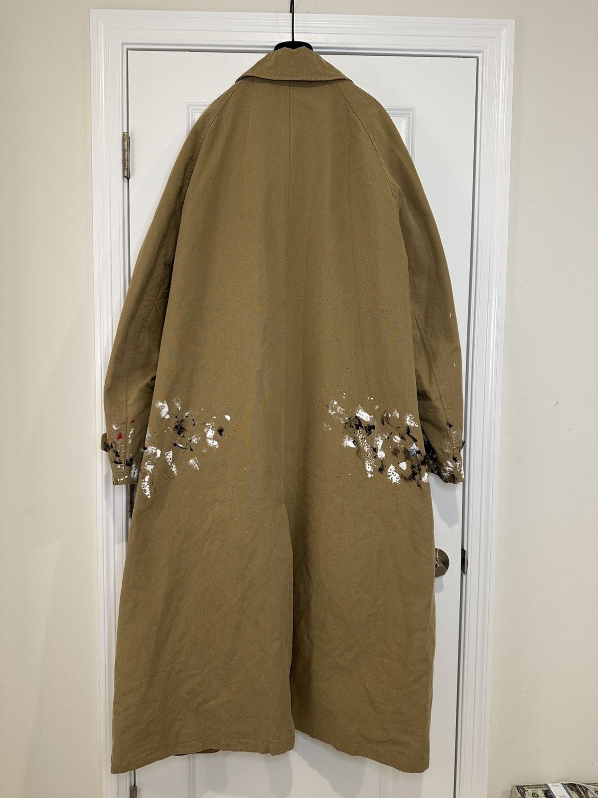 Balenciaga ARTIST PAINT SPLATTER COAT | Grailed