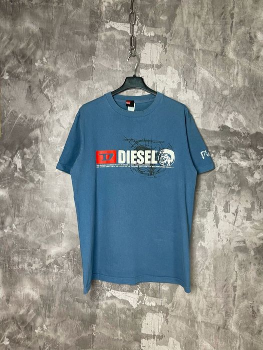 Diesel Diesel Spellout Script Logo Vintage Crazy T Shirt Rare M | Grailed