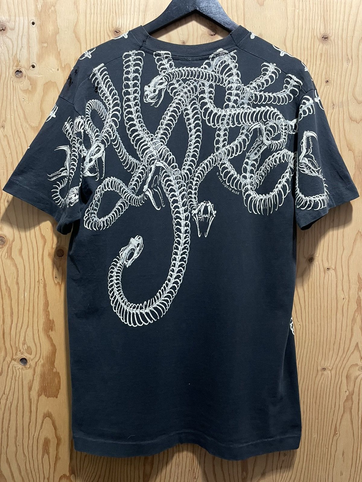 Liquid Blue × Streetwear × Vintage 1993 Skull Medusa snake skeleton 90s ...