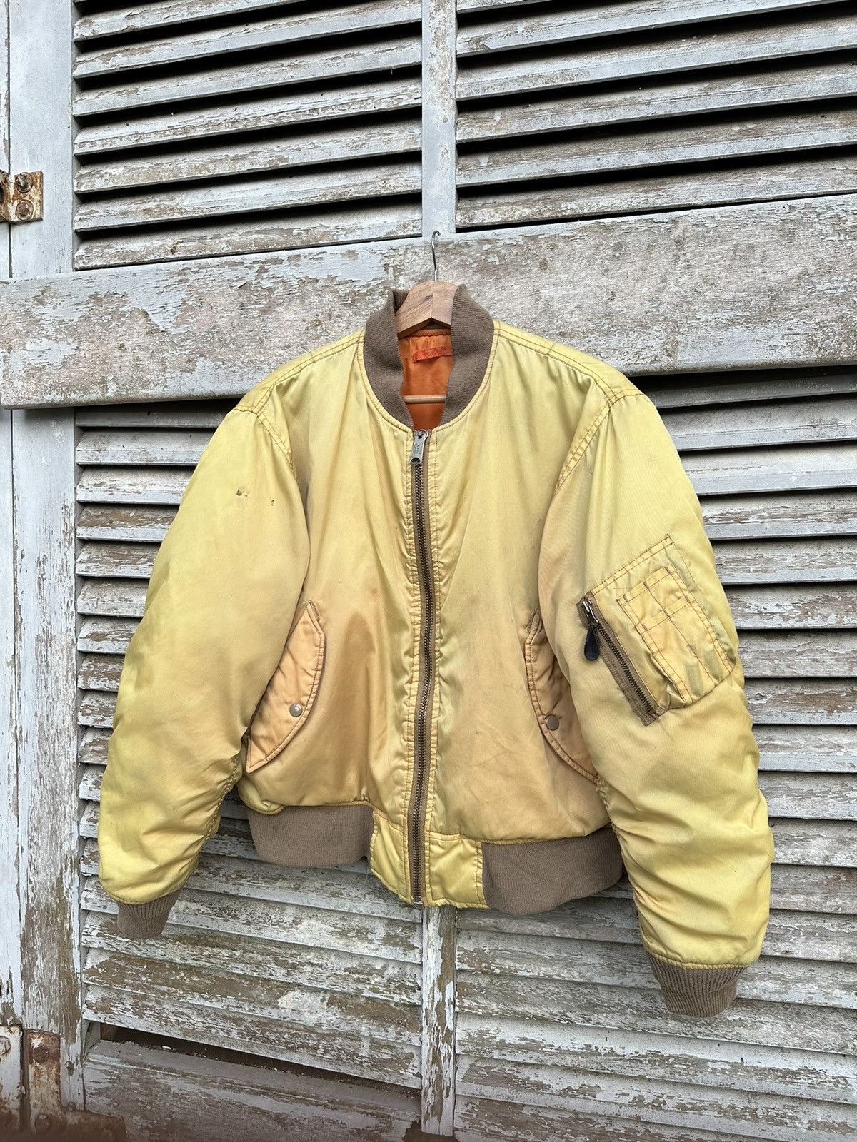 Vintage 🪖Vintage THRASHED MA1 Man Intermediate Westop Bomber Jacket | Grailed