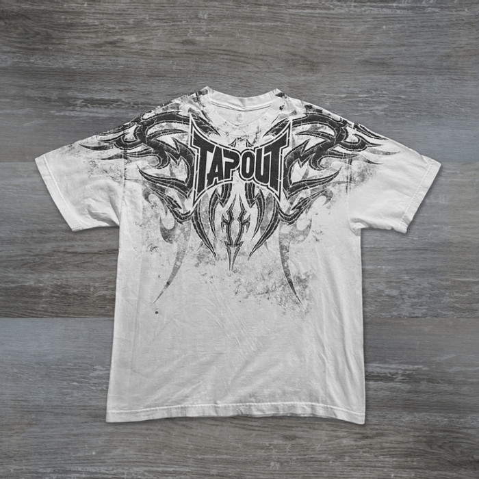 Affliction Rare Tapout Wings Cross Tee Y2K Affliction Style | Grailed