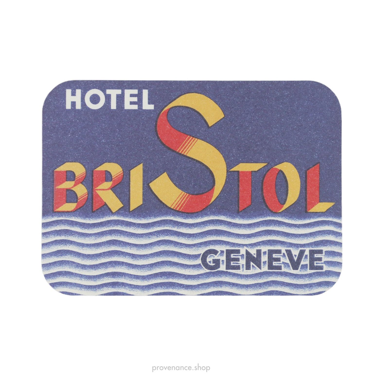 Louis Vuitton 🔴 Hotel Label Sticker Postcard - Hotel BrisStol Geneve ...