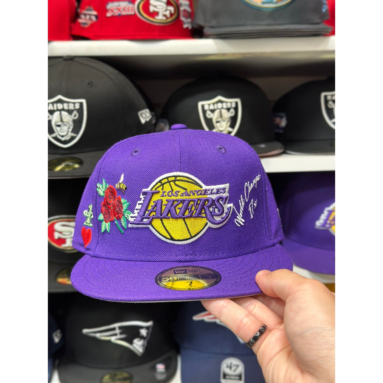New Era LA Lakers NBA 59FIFTY Floral New Era Fitted Multiple Sizes ...