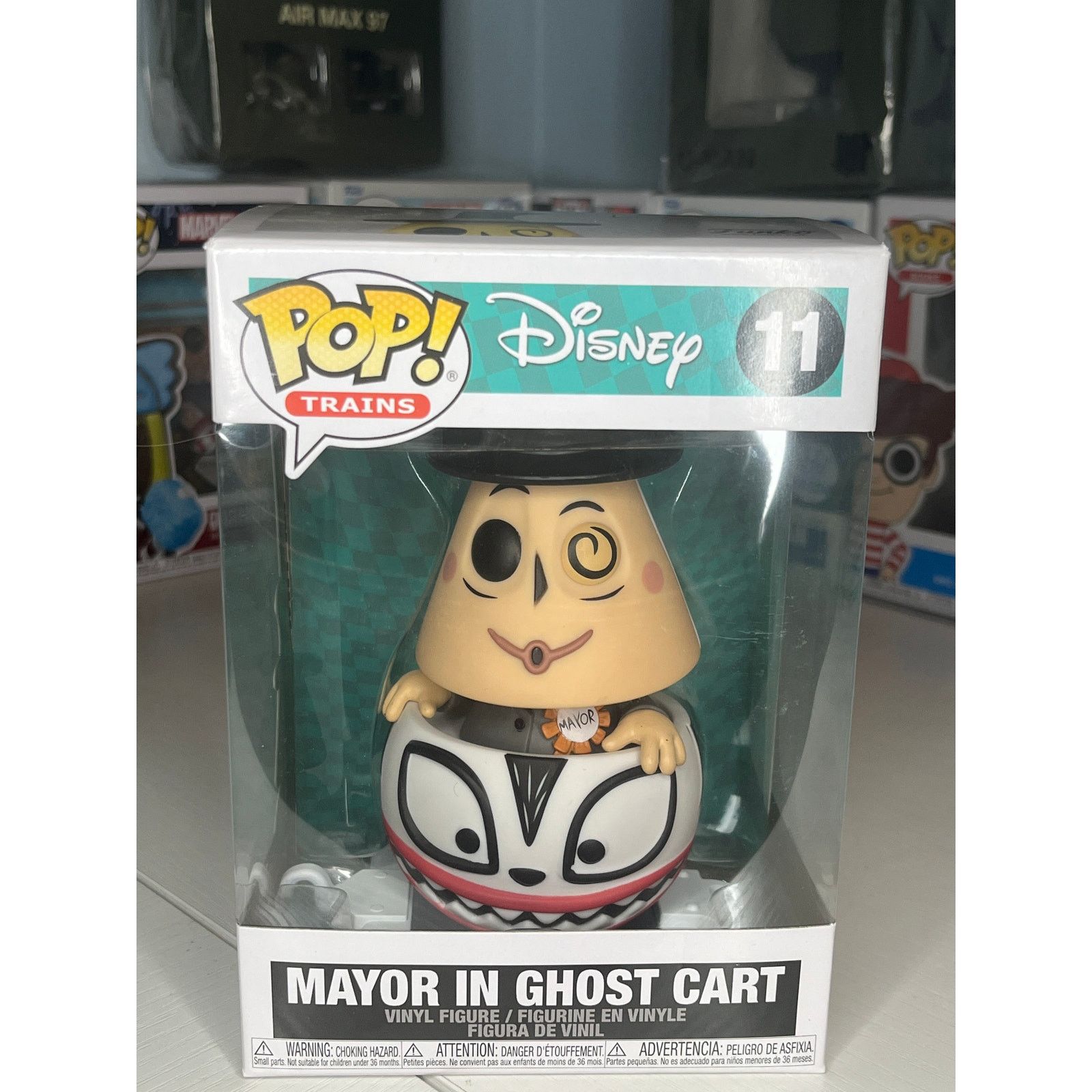 Funky Trunks Mayor in Ghost Cart Disney #11 Funko Pop + Protector | Grailed
