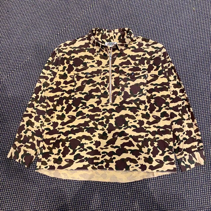 Bape Vintage Bape Camo Pattern Halfzip | Grailed