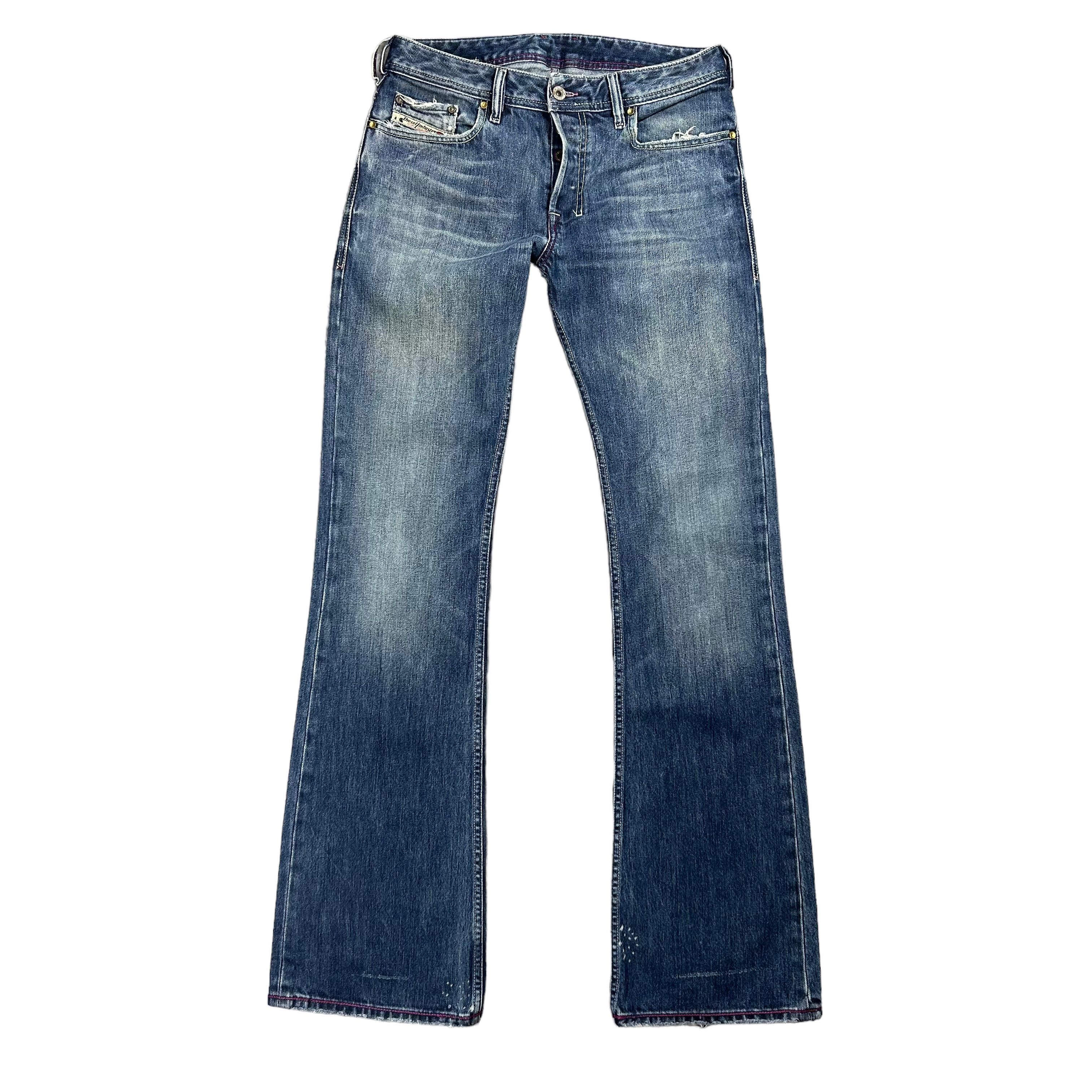 Diesel Diesel Zathan Bootcut Flared Blue Denim Jeans W28L34 | Grailed